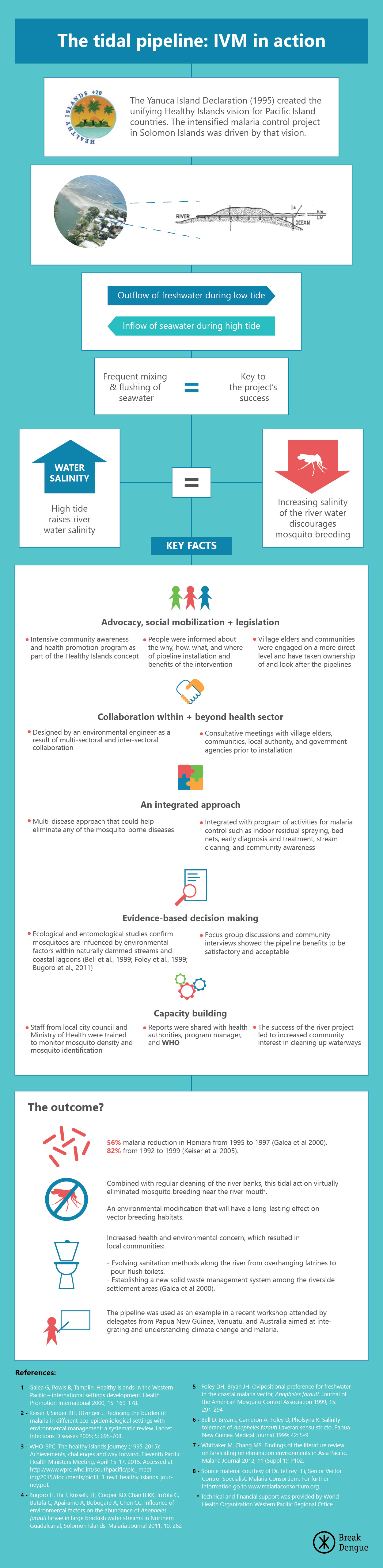 How the 5 elements of IVM bring about long-term change · Break Dengue
